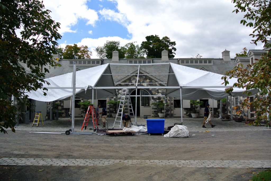 Setting Up a Frame Tent for a Party - The Martha Stewart Blog