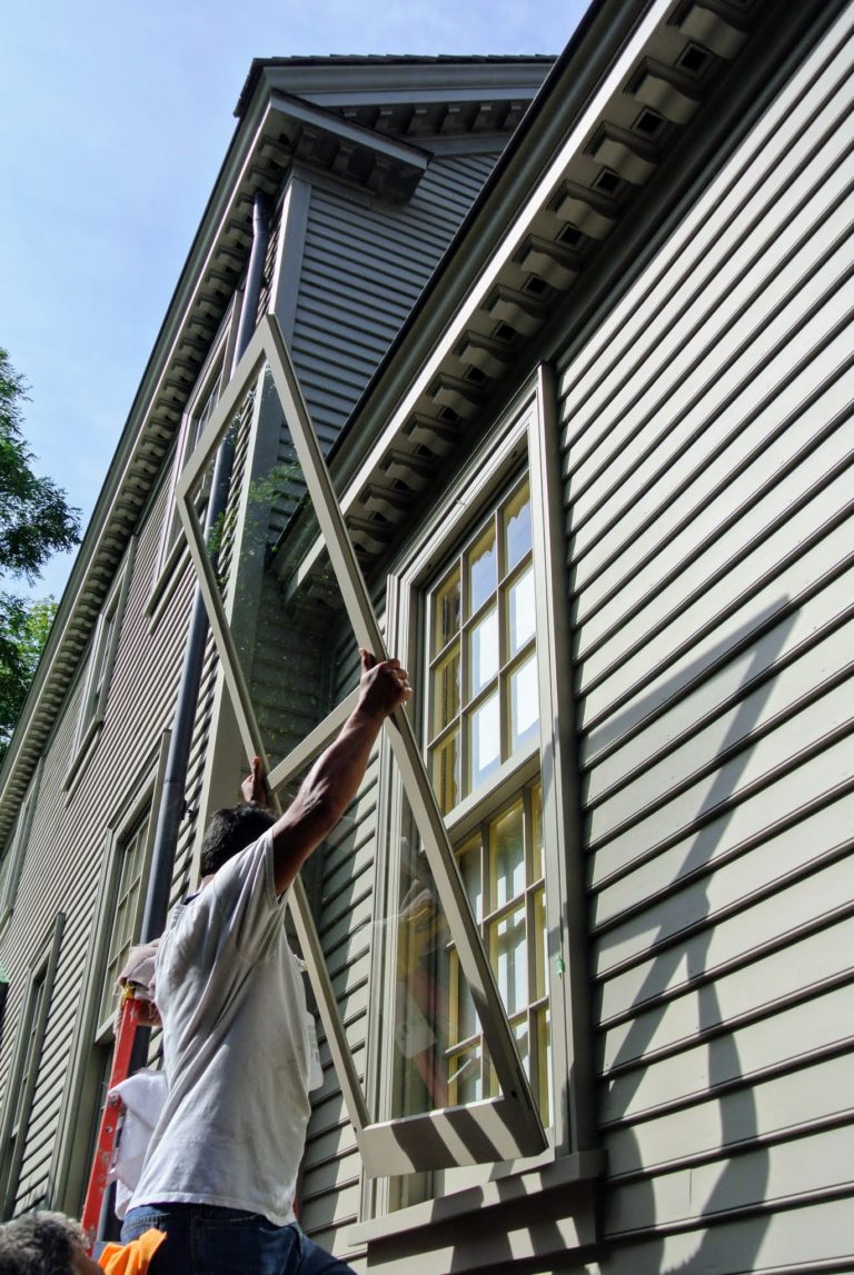 Cleaning and Installing the Storm Windows - The Martha Stewart Blog