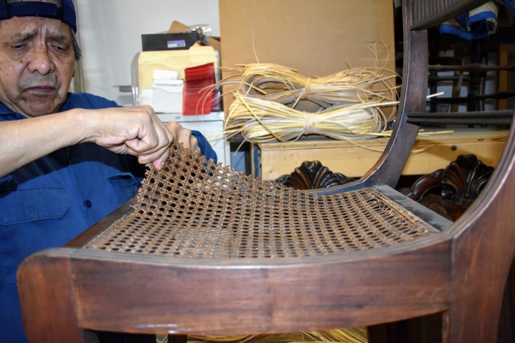 The Martha Stewart Blog : Blog Archive Caning Two of My Antique Chairs ...