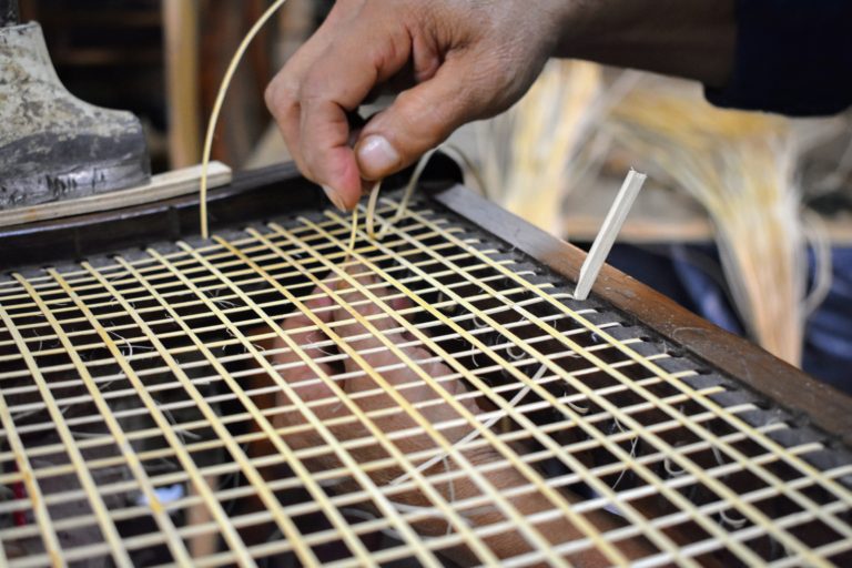 The Martha Stewart Blog : Blog Archive Caning Two of My Antique Chairs ...