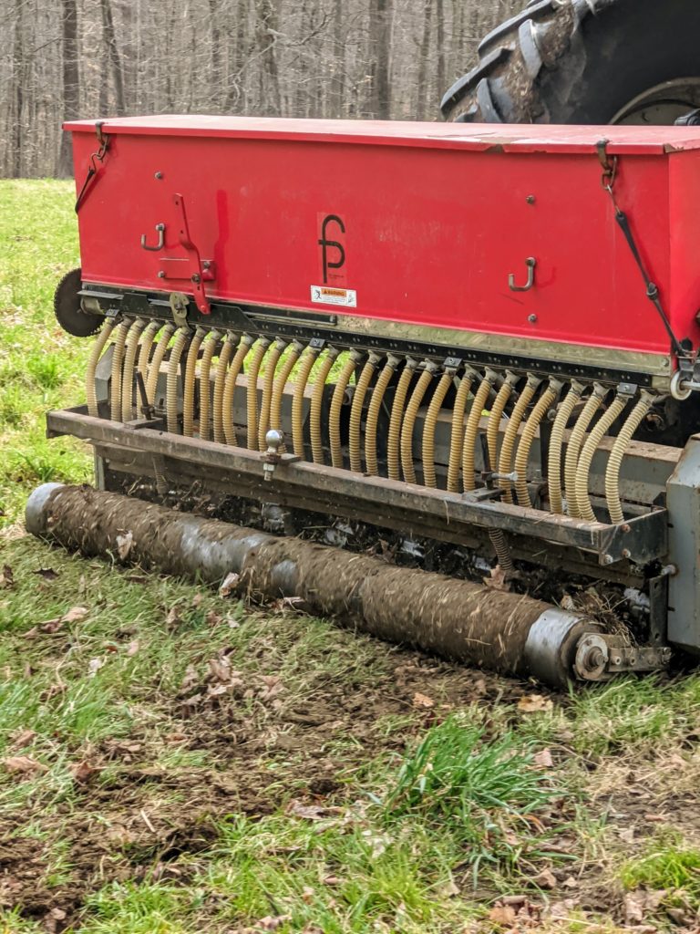 Aerating and Seeding the Fields and Paddocks - The Martha Stewart Blog