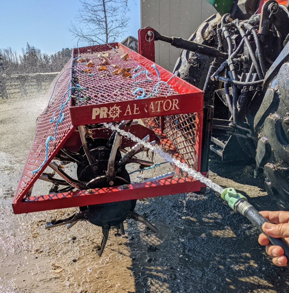 Aerating and Seeding the Horse Paddocks - The Martha Stewart Blog