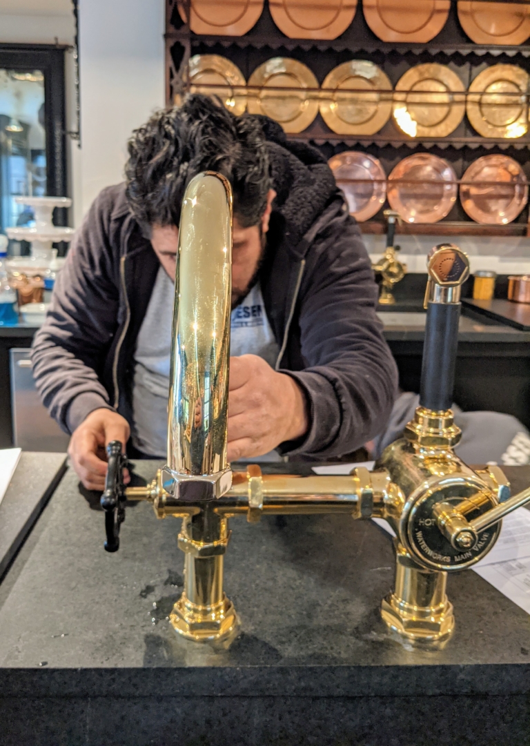 A New Waterworks Faucet for My Studio Kitchen - The Martha Stewart Blog