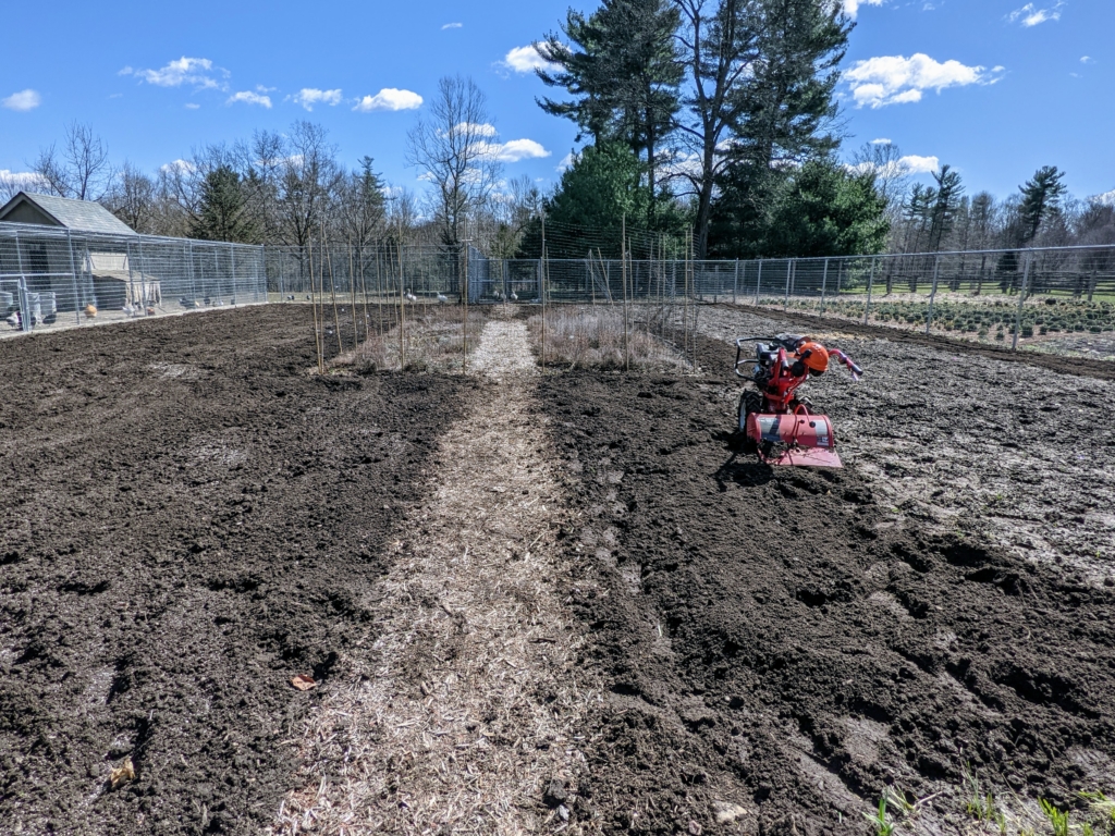 Rototilling and Preparing the Vegetable Gardens for Planting - The ...