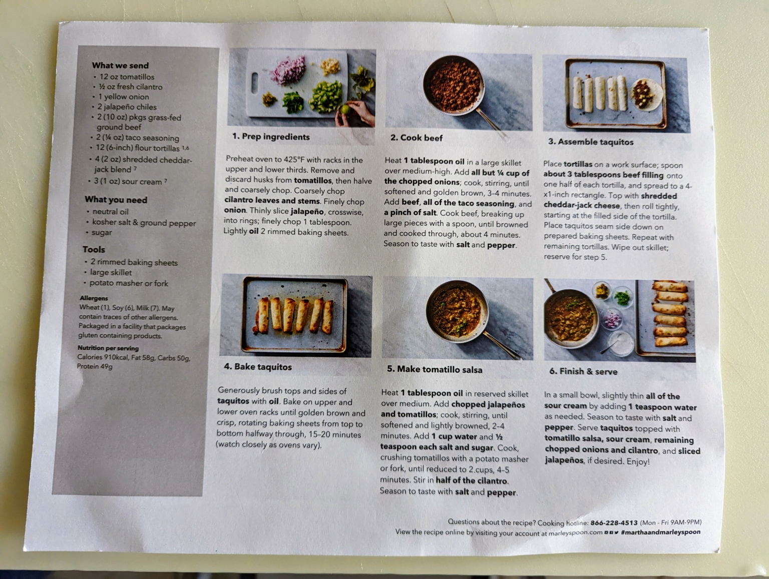 Oven-Fried Beef Taquitos from Martha Stewart & Marley Spoon - The ...