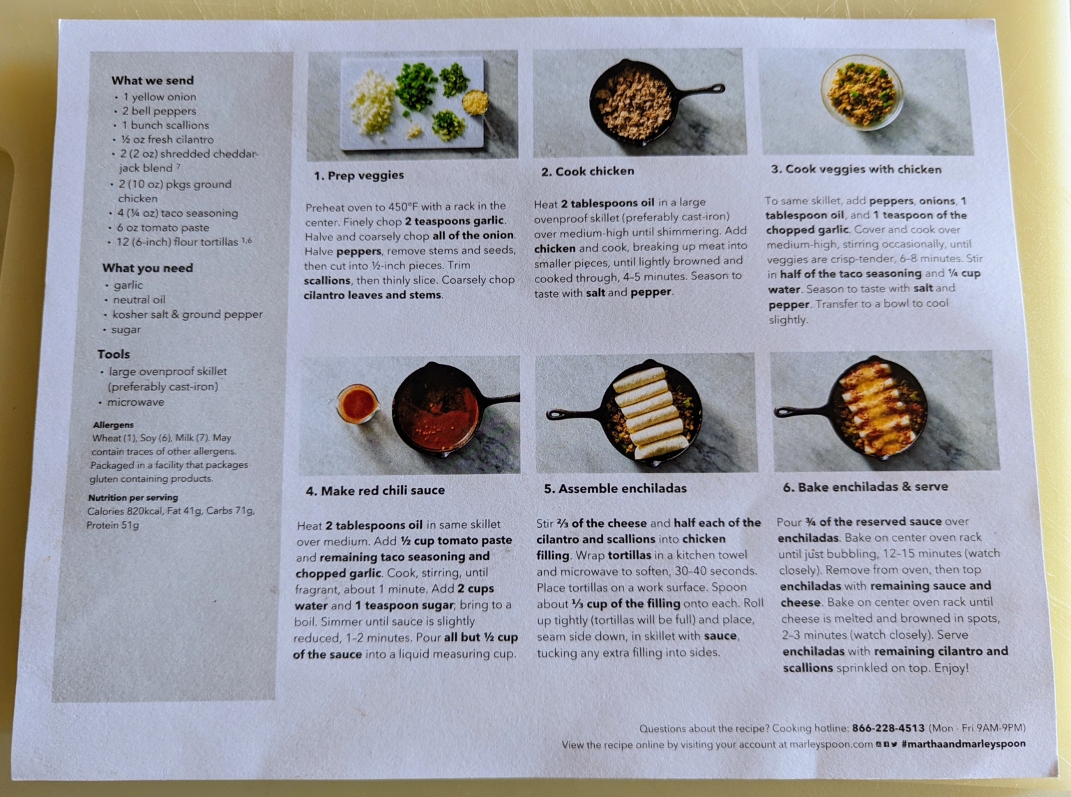 Cheesy Chicken Enchiladas with Mild Red Chili Sauce from Martha Stewart ...