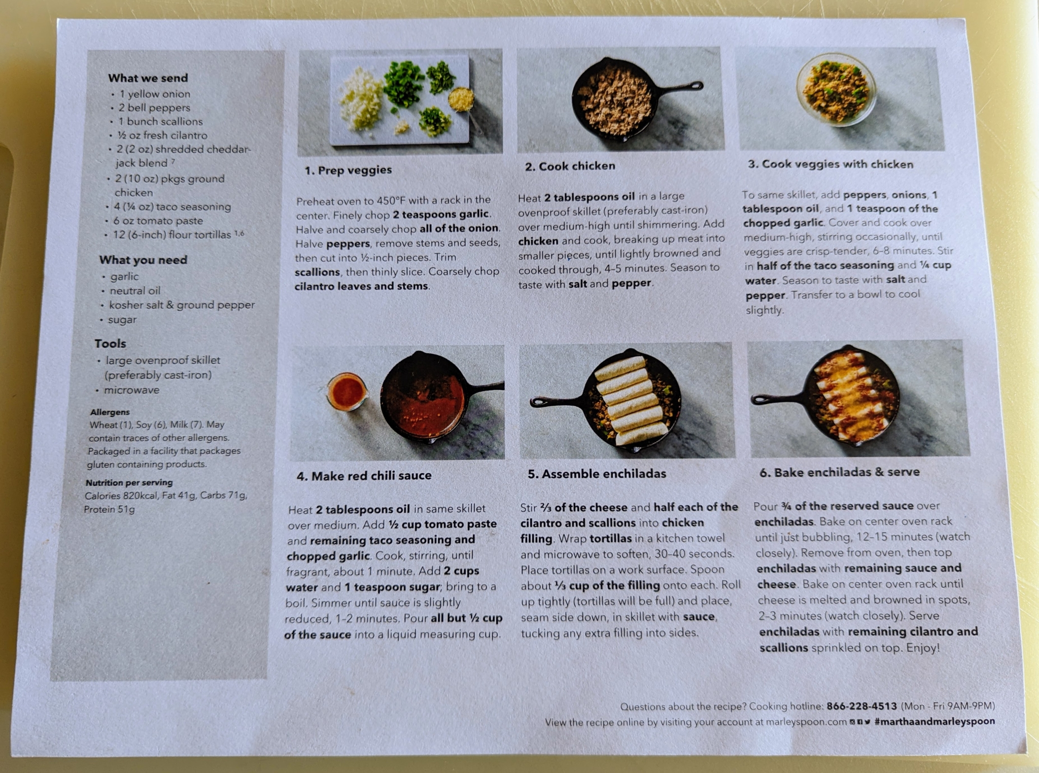 Cheesy Chicken Enchiladas with Mild Red Chili Sauce from Martha Stewart ...