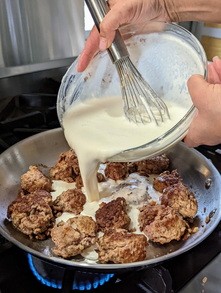 Creamy Swedish Meatballs with Egg Noodles & Cranberry Relish from ...