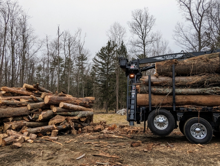 Moving Many Logs and Stumps to the Compost Yard - The Martha Stewart Blog