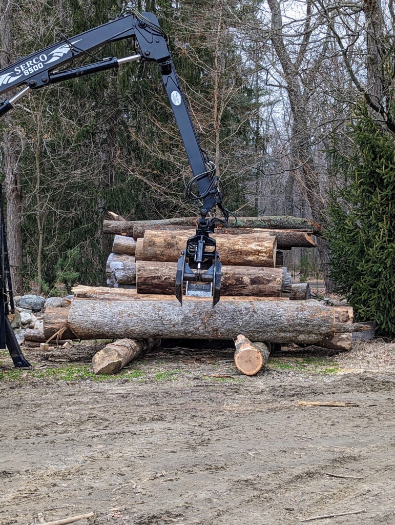 Moving Many Logs and Stumps to the Compost Yard - The Martha Stewart Blog