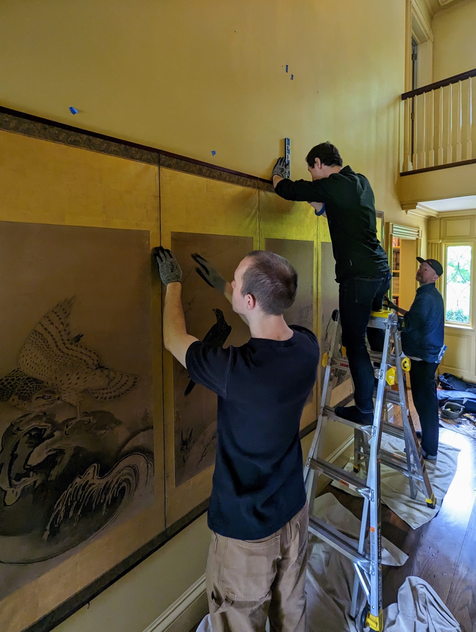 Hanging Antique Japanese Screens - The Martha Stewart Blog
