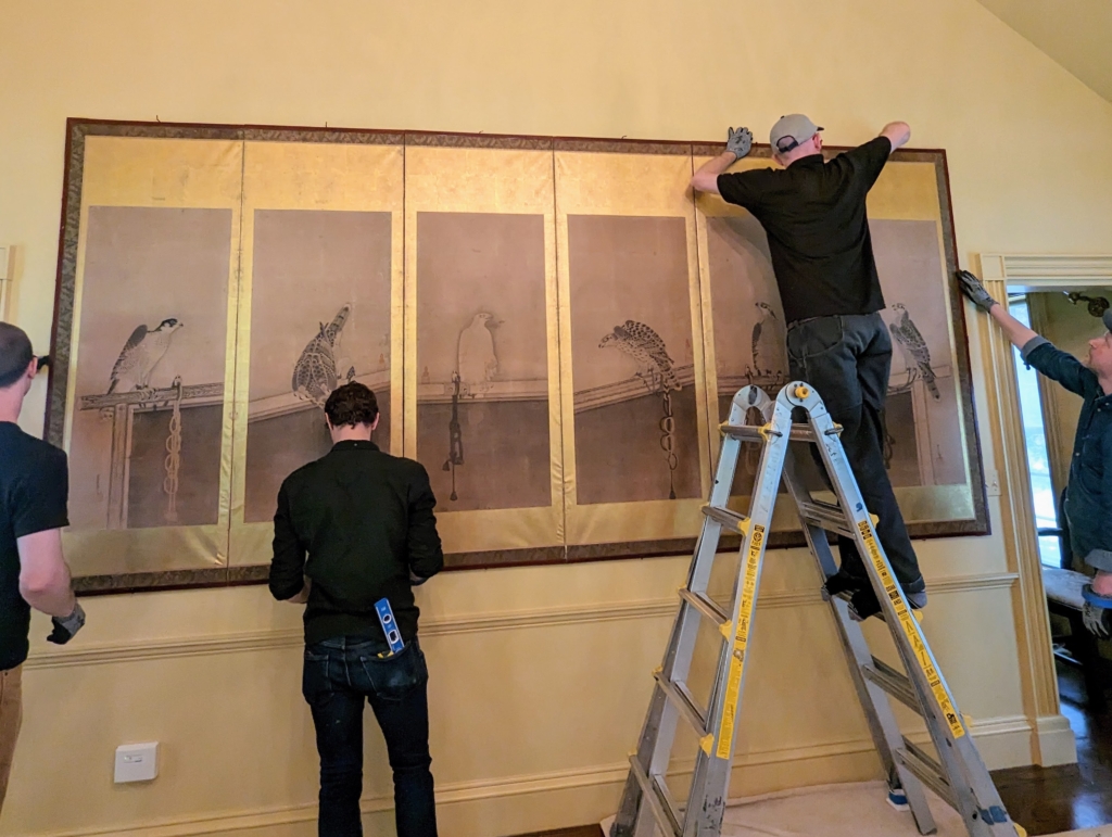 Hanging Antique Japanese Screens - The Martha Stewart Blog