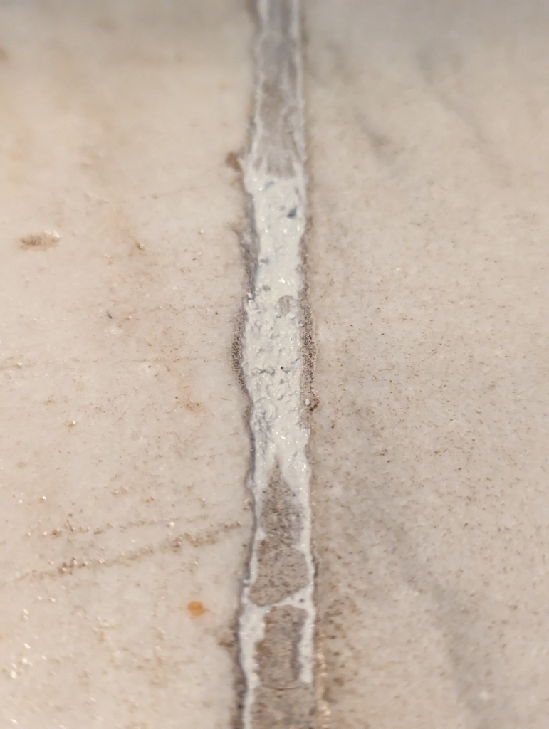 Grouting My Marble Kitchen Floor - The Martha Stewart Blog
