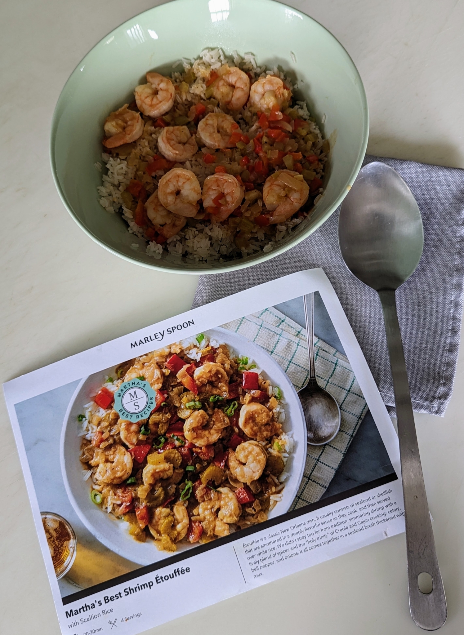 My Best Shrimp Étouffée with Scallion Rice from Marley Spoon - The ...