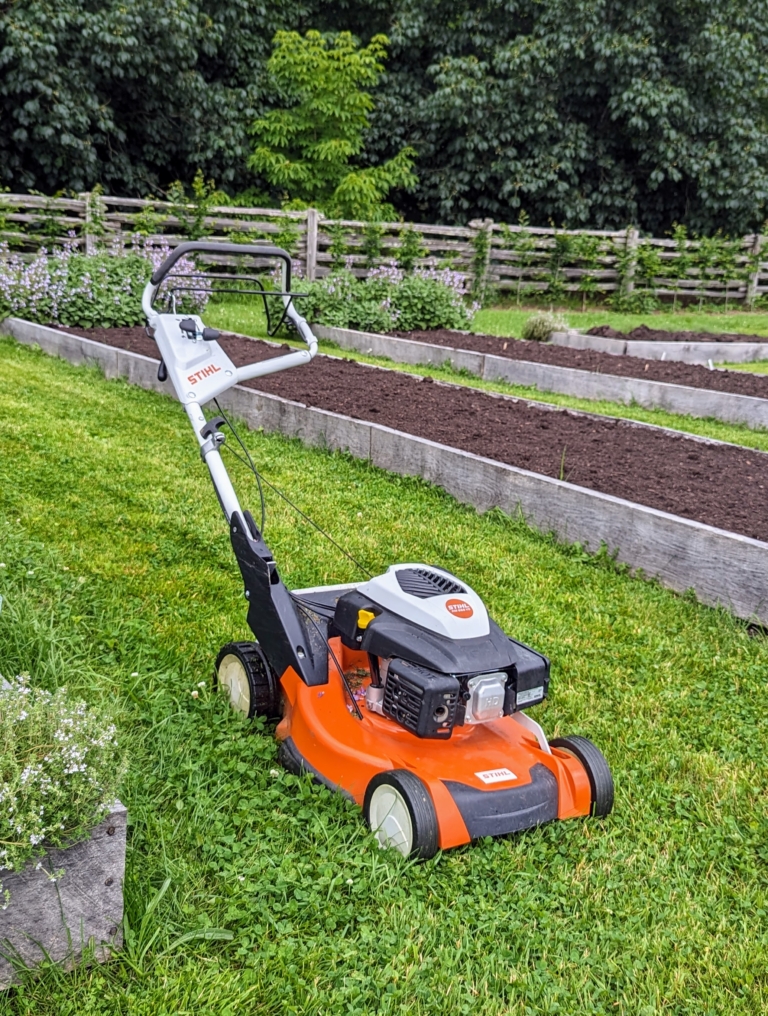 Using My STIHL Push Mower - The Martha Stewart Blog