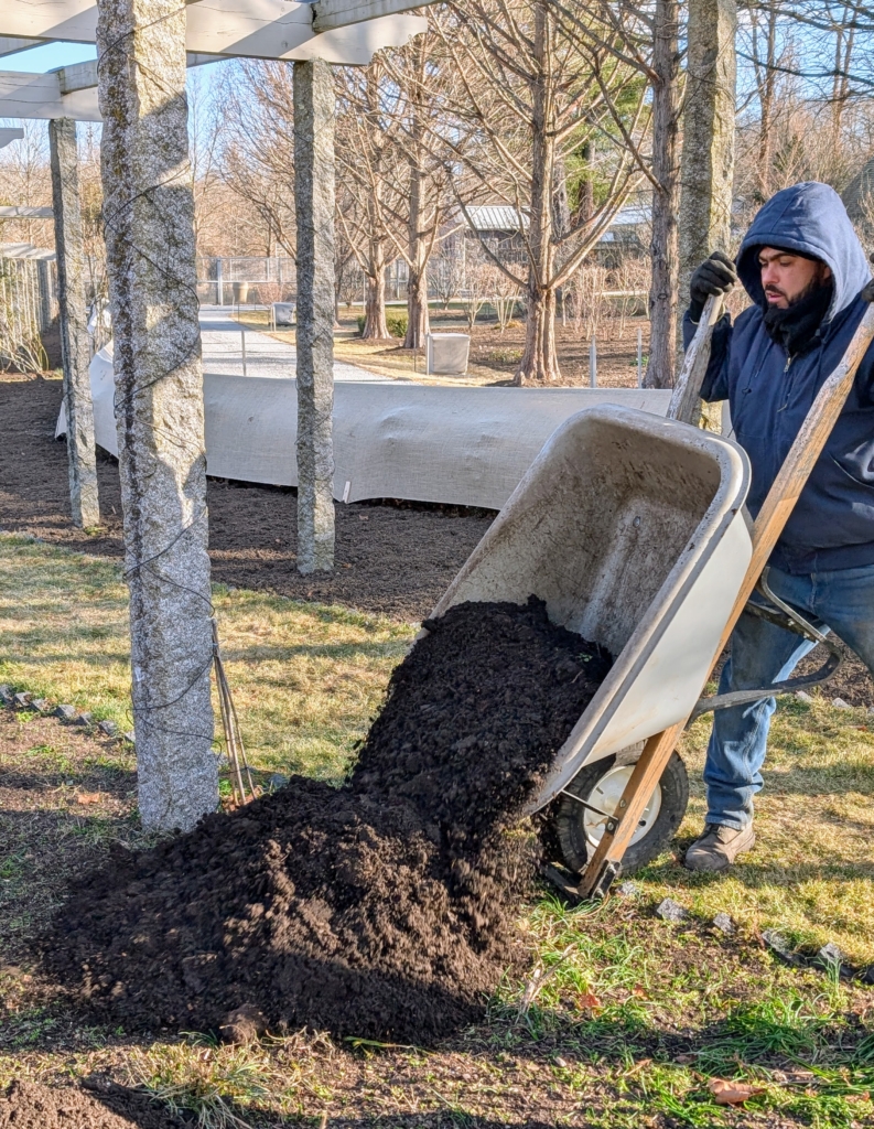 Covering My Gardens with Compost - The Martha Stewart Blog