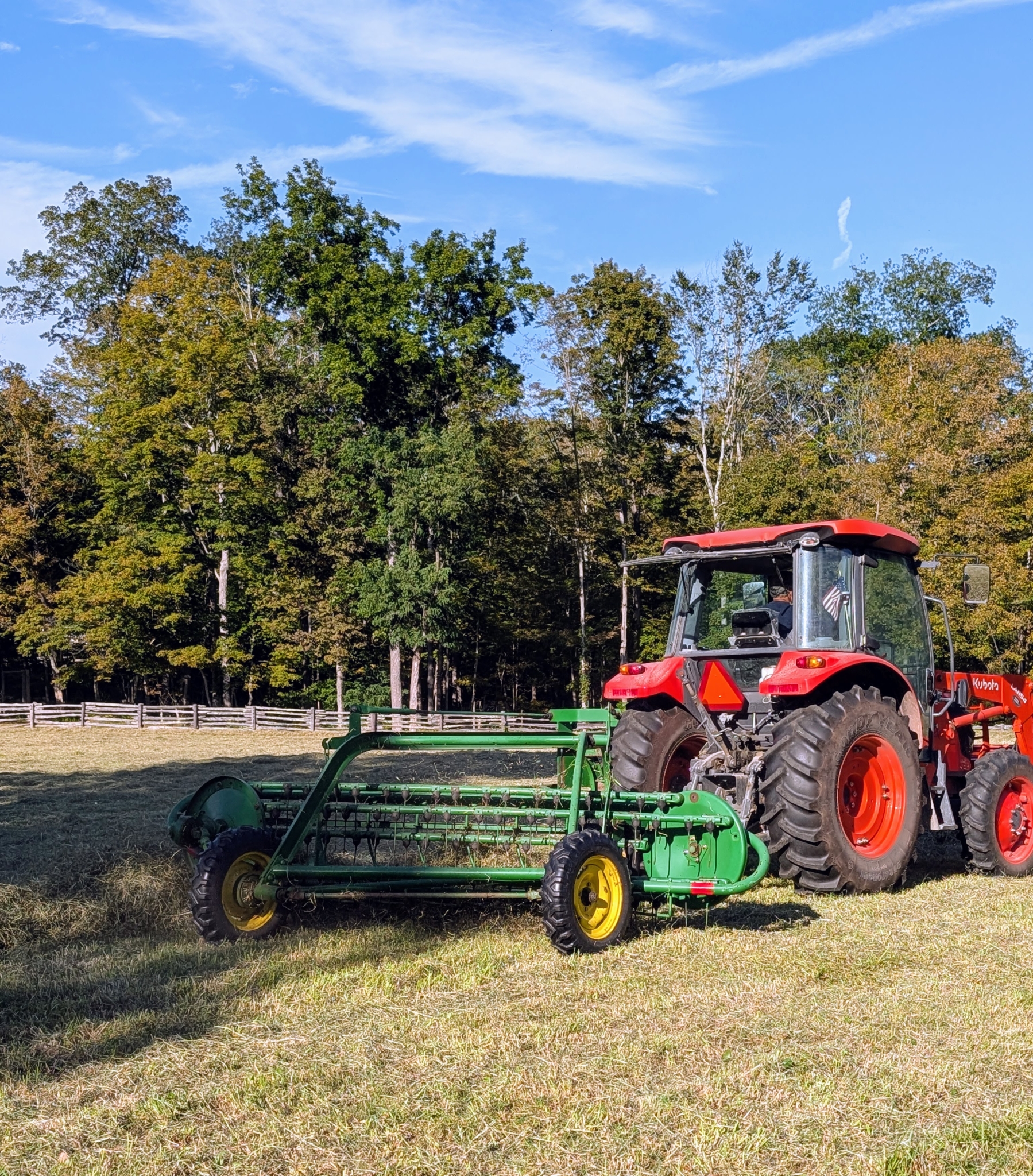 Baling the Second Cut of Hay in Run-In Field - The Martha Stewart Blog